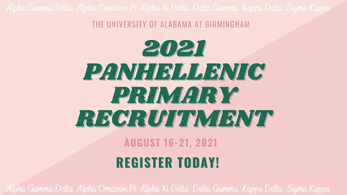 Panhellenic Recruitment | The UAB Family Hub