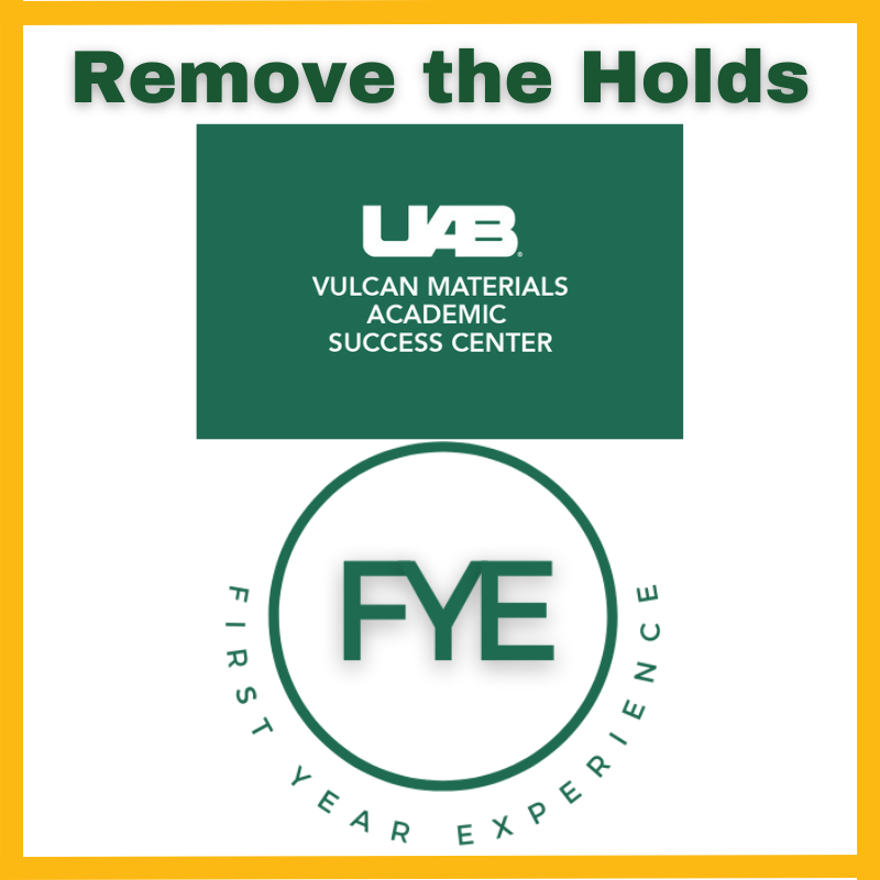 Holds on account preventing registration? | The UAB Family Hub