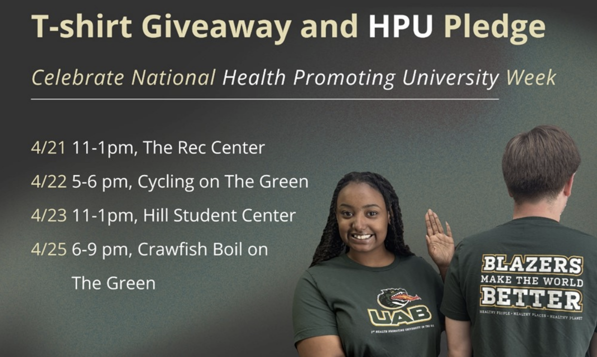 National Health Promoting University Week is | The UAB Family Hub