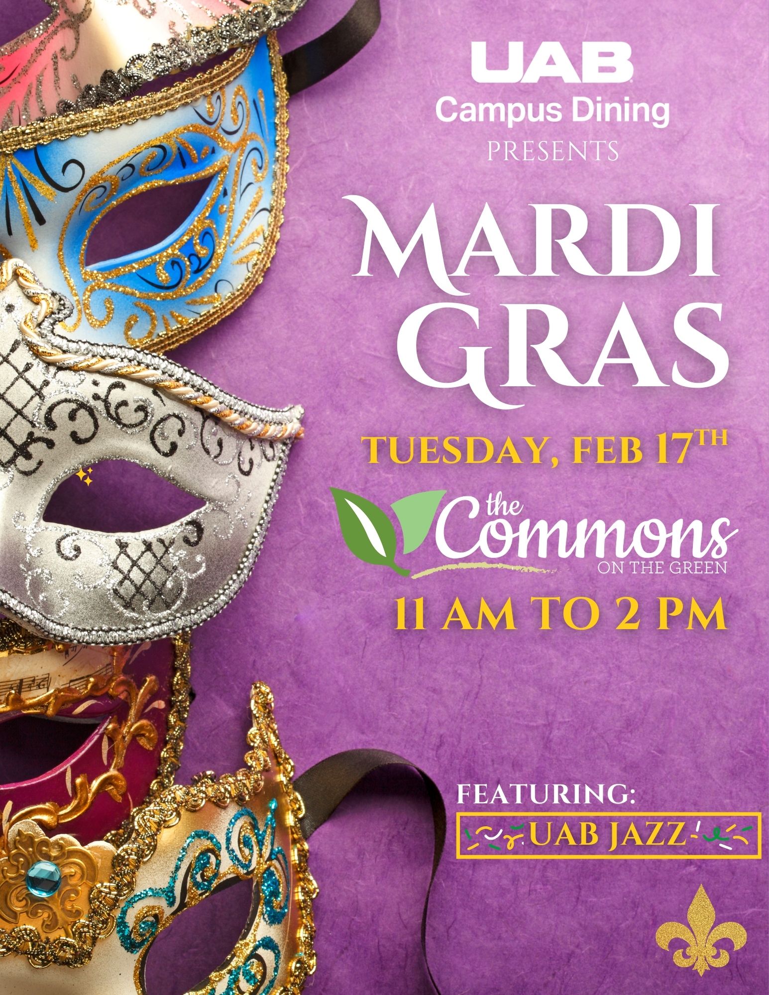 Celebrate Mardi Gras at the Commons | The UAB Family Hub